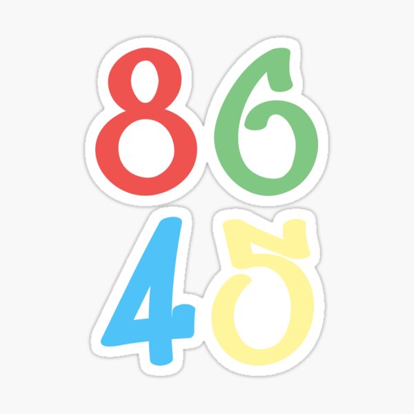 "8645 marker design" Sticker for Sale by lovesuperkarma | Redbubble