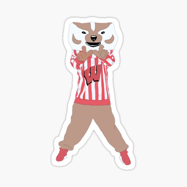 Bucky Badger Stickers | Redbubble