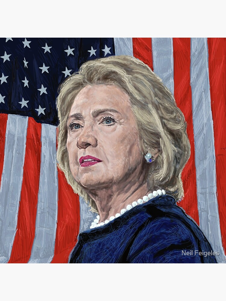 "Presidential Candidate Hillary Rodham Clinton" Pillow for Sale by Neil ...