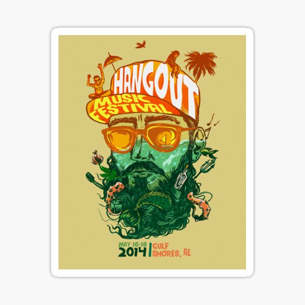 Hangout Music Festival Stickers | Redbubble