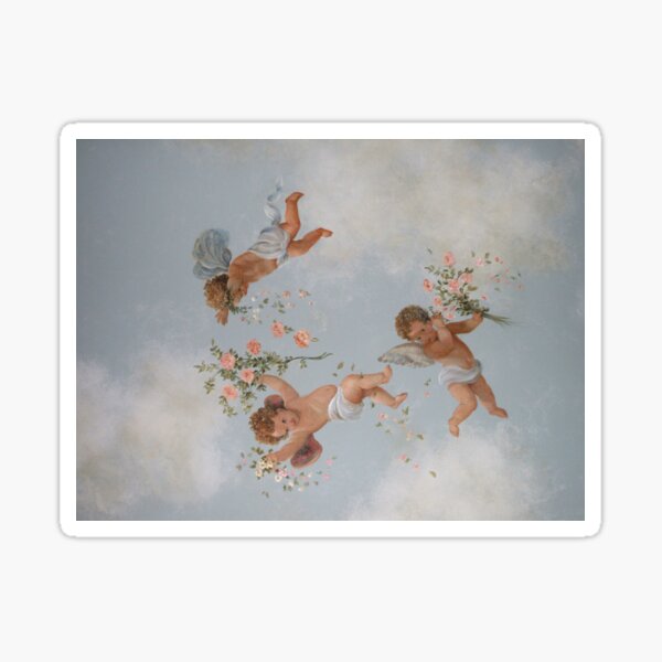 "Aesthetic Falling Angels" Sticker for Sale by Freshfroot | Redbubble