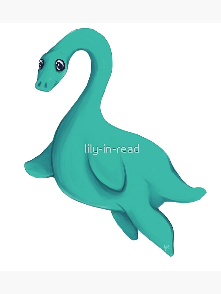 "Nessie Cute Cryptids" Poster by lily-in-read | Redbubble