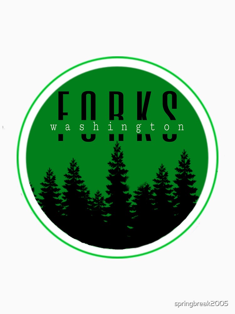 "Forks, Washington " T-shirt for Sale by springbreak2005 | Redbubble ...