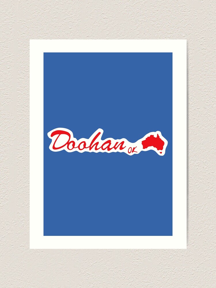 "Traditional Doohan OK Sticker, Decal, Mask, Shirt" Art Print by ...