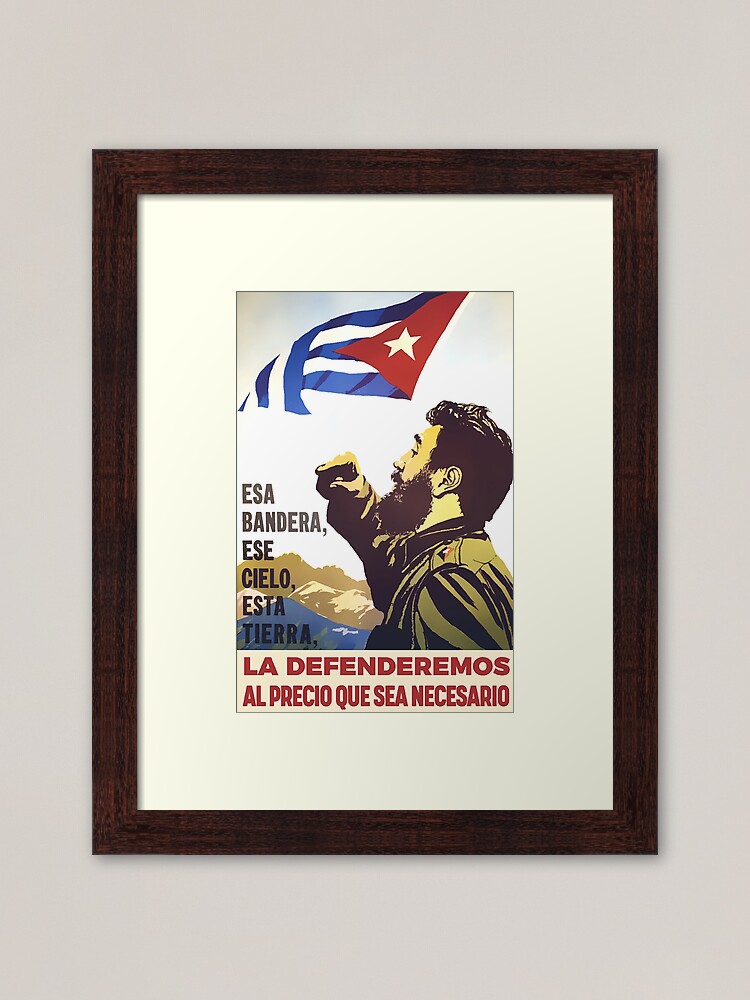 "Classic Cuban Propaganda Poster" Framed Art Print for Sale by ...