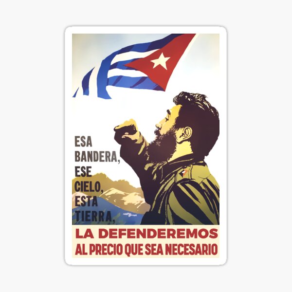 "Classic Cuban Propaganda Poster" Sticker for Sale by ComradeRedFlag ...