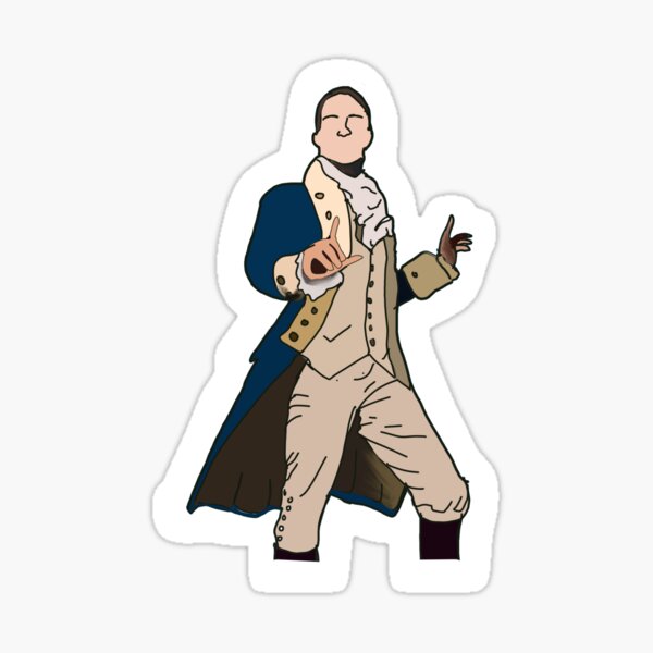 "Alexander Hamilton Musical pose " Sticker for Sale by Norahsoutlet ...
