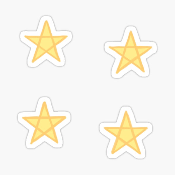 "yellow star " Sticker for Sale by hxppyduck | Redbubble