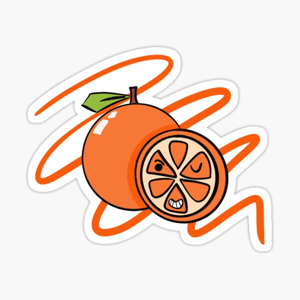 Cutie Orange Stickers | Redbubble