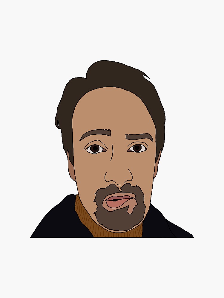 "Lin-Manuel Miranda Biting His Lip" Sticker for Sale by maddysylvester ...