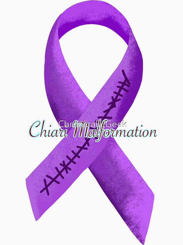 "Chiari Malformation Awareness Ribbon" Sticker for Sale by ...