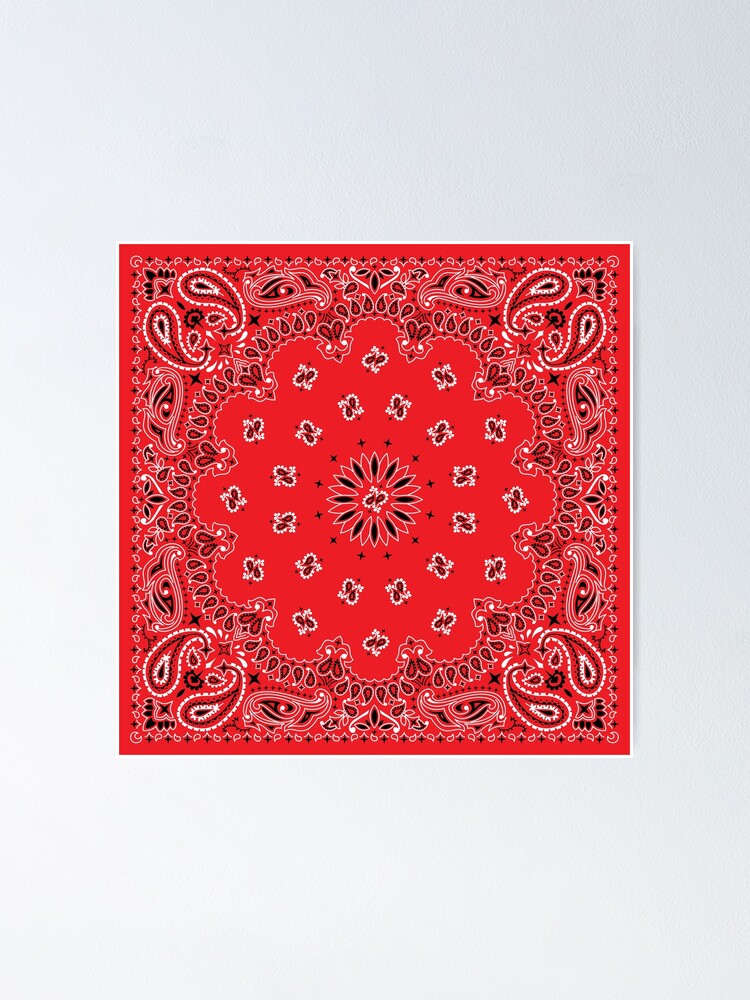 "Red Bandana " Poster by AZGuzmans | Redbubble