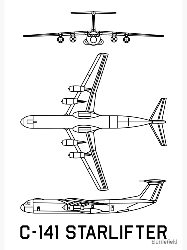 Lámina fotográfica «C-141 Starlifter Military Airlifter Estratégico ...