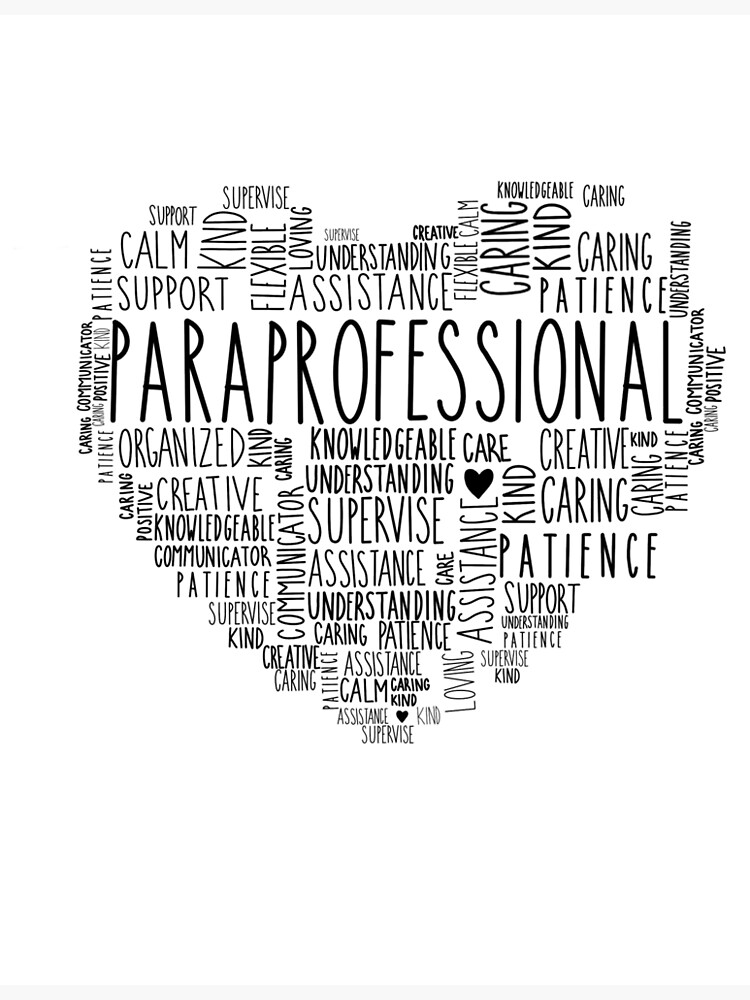 "Paraprofessional Heart" Poster for Sale by begreenaberg | Redbubble