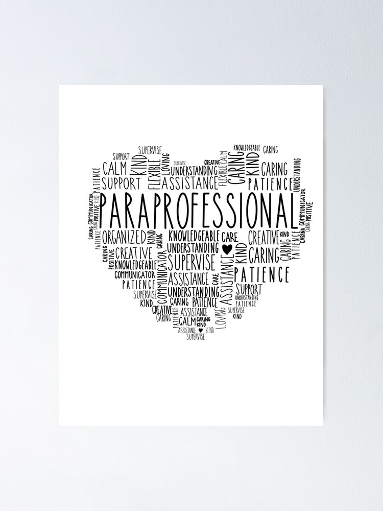 "Paraprofessional Heart" Poster for Sale by begreenaberg | Redbubble