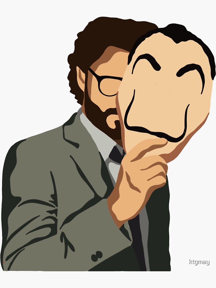 "Money Heist! " Sticker for Sale by ktgmay | Redbubble