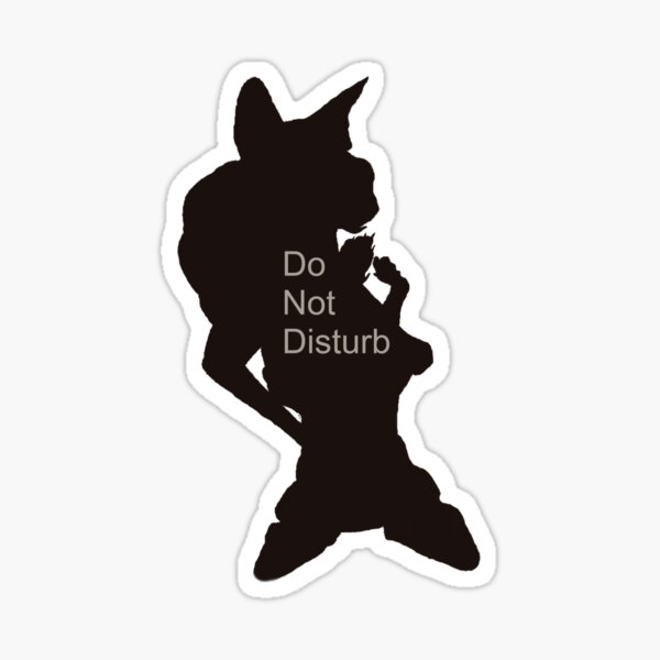 "Do Not Disturb" Sticker for Sale by MarinaGorban | Redbubble