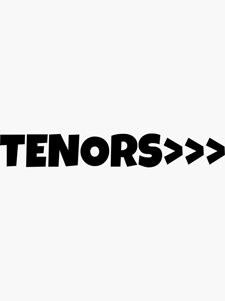 "Chorus: Tenors" Sticker for Sale by jsimone28 | Redbubble