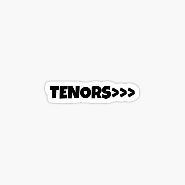 "Chorus: Tenors" Sticker for Sale by jsimone28 | Redbubble