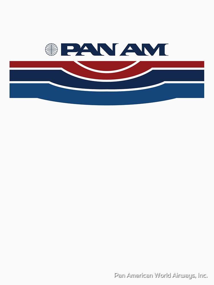 "Pan Am Logo with Stripes" Essential T-Shirt for Sale by panamofficial ...