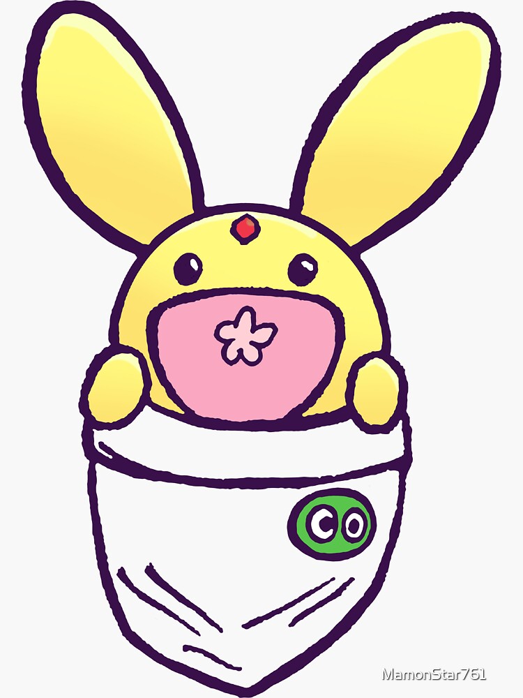 "Puyo Puyo Carbuncle in the Pocket" Sticker by MamonStar761 | Redbubble