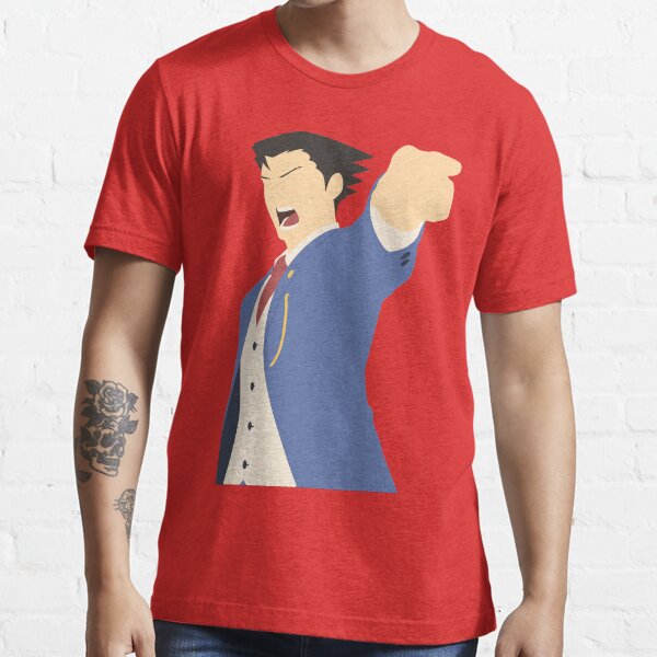 "Ace Attorney - Pheonix Wright" T-shirt for Sale by mrdemo | Redbubble ...
