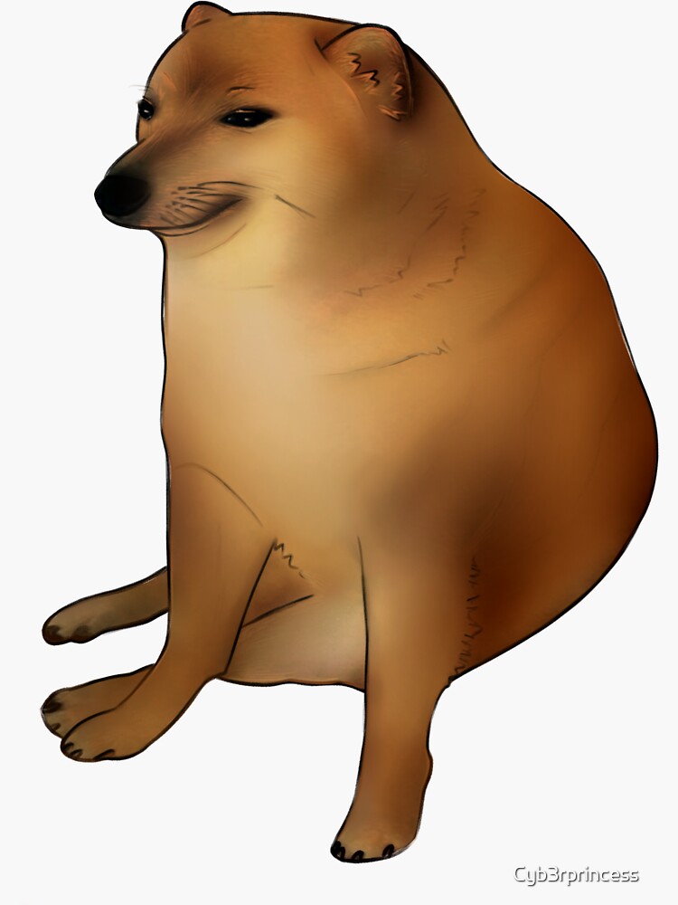 "Cheems" Sticker by Cyb3rprincess | Redbubble