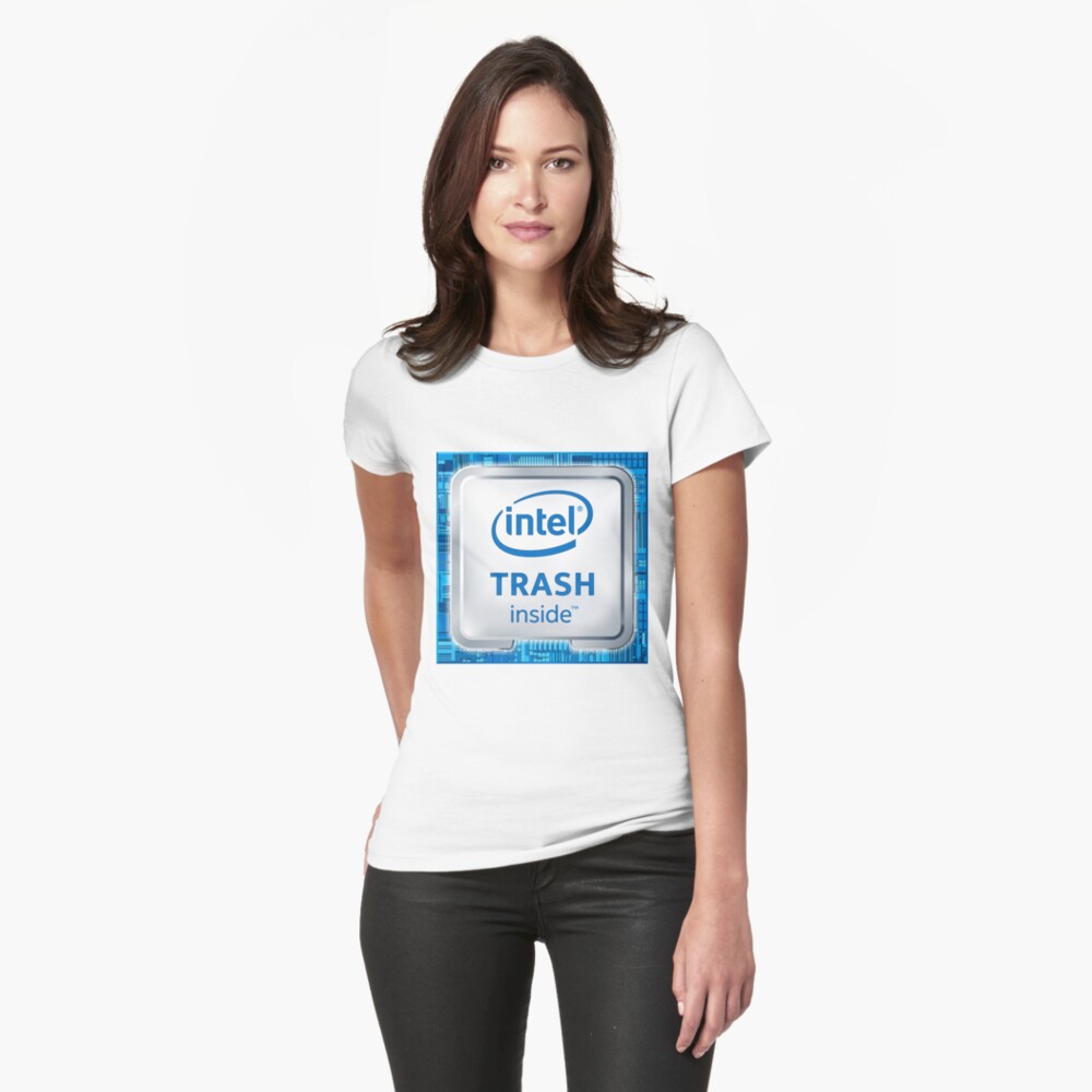 "Intel Trash Inside" Sticker for Sale by DylanMcD8 | Redbubble
