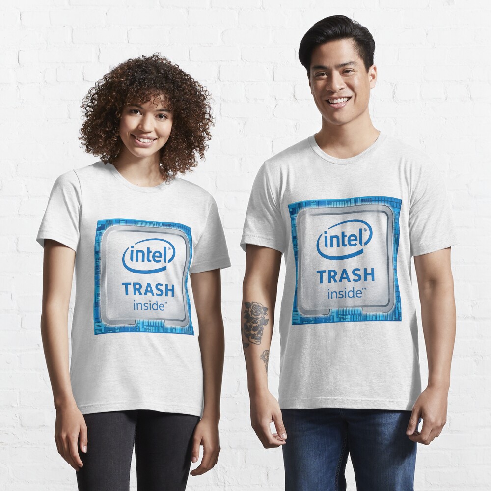 "Intel Trash Inside" Sticker for Sale by Dylan McDonald | Redbubble