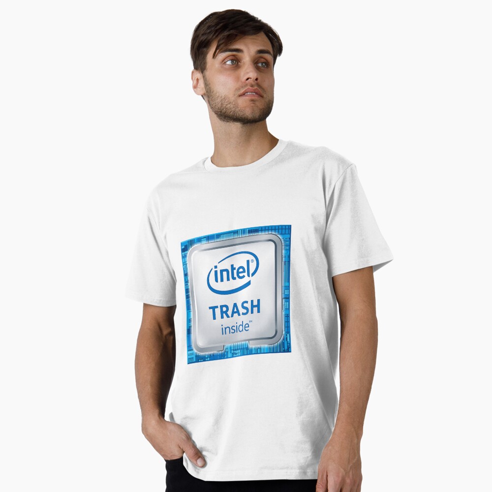 "Intel Trash Inside" Sticker for Sale by DylanMcD8 | Redbubble