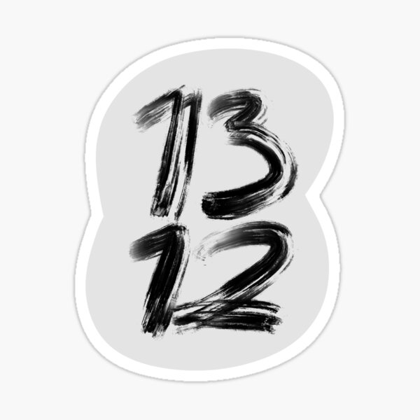 "1312" Sticker for Sale by sajackson304 | Redbubble