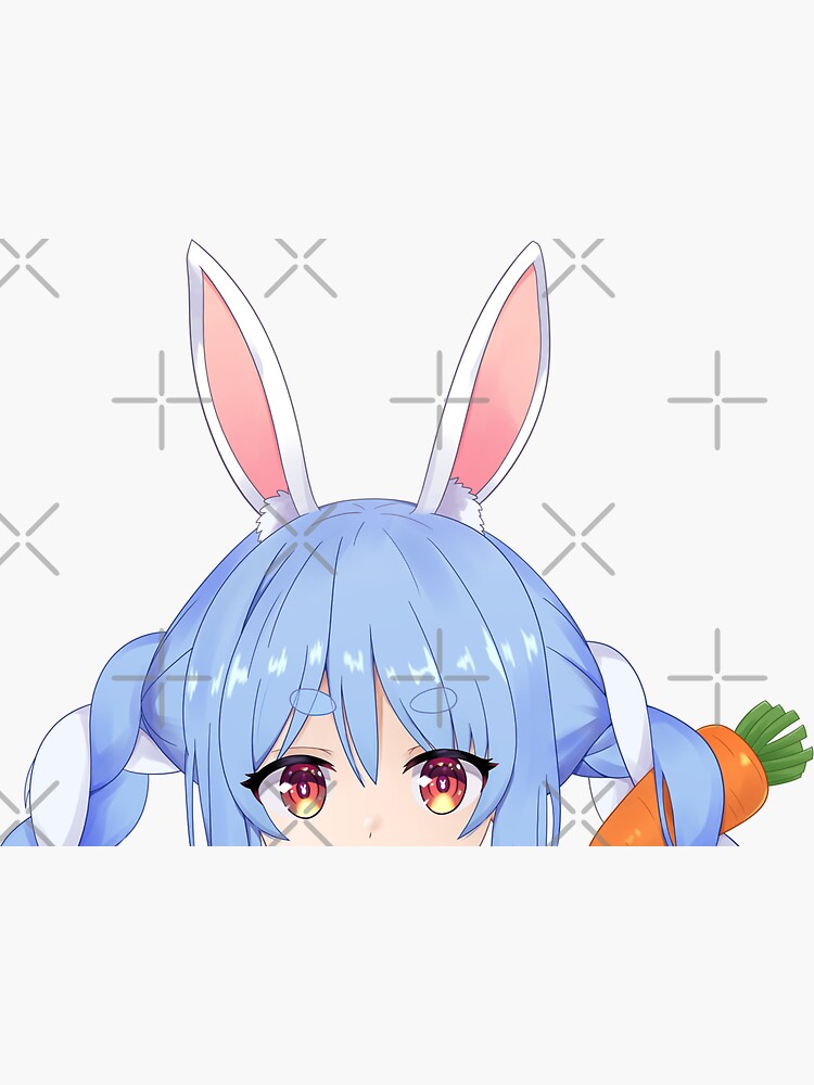 "Usada Pekora Peeker (Hololive)" Sticker for Sale by BroDann | Redbubble
