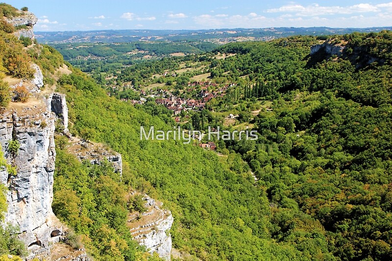 "View to Autoire - France" by Marilyn Harris | Redbubble