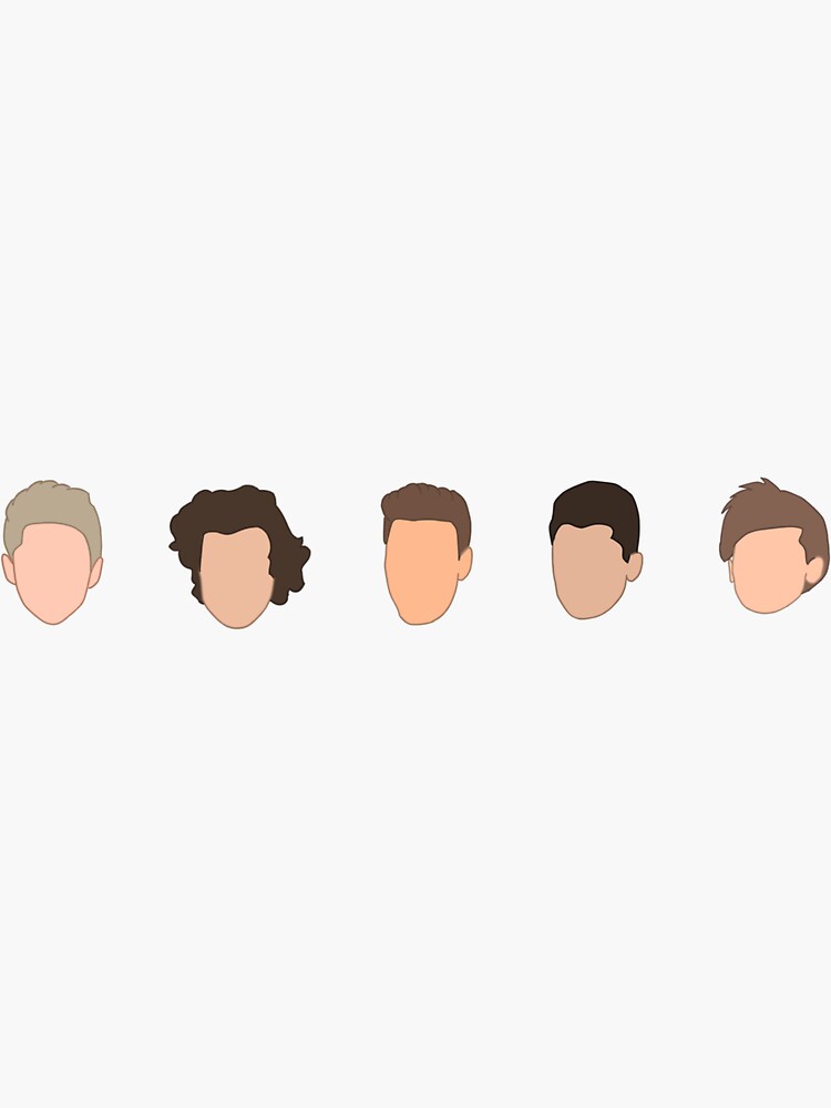 "one direction faces 2013" Sticker for Sale by dabi-lee | Redbubble