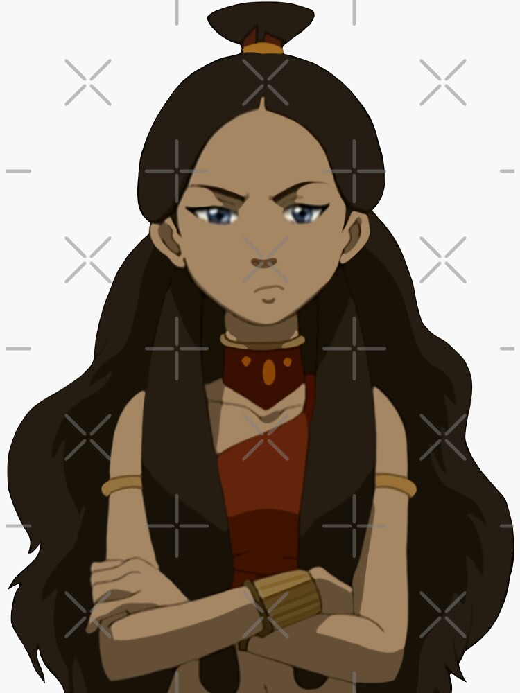"Katara Scowl Avatar" Sticker by blueeyes374 | Redbubble