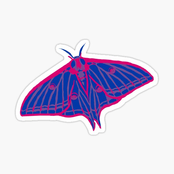 "Bi Moth (the second)" Sticker for Sale by 3hdj | Redbubble
