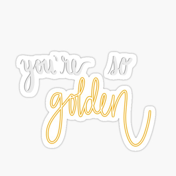 "Harry styles, ‘golden’ sticker" Sticker by angelasoph | Redbubble