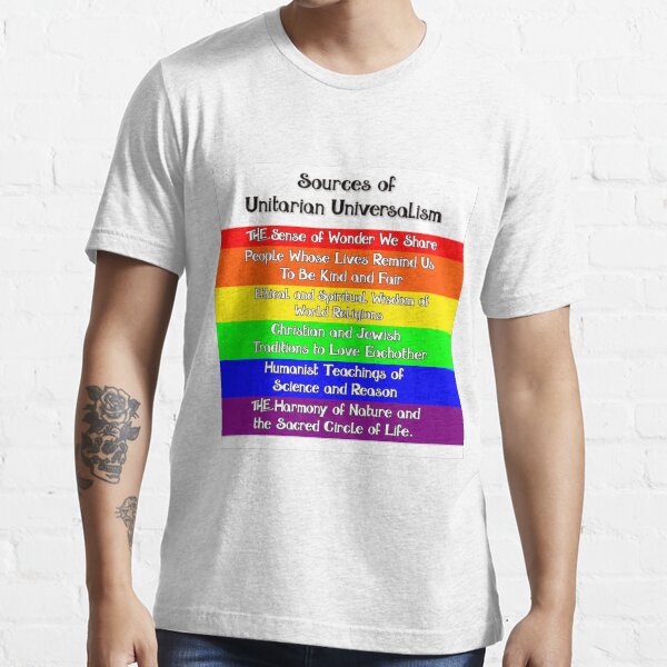 "UU Six Sources of Unitarian Universalism" T-shirt for Sale by gwinna ...