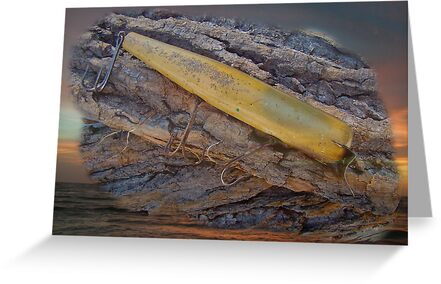 "Vintage Atom Wooden Fishing Lure - Saltwater" by MotherNature2 | Redbubble