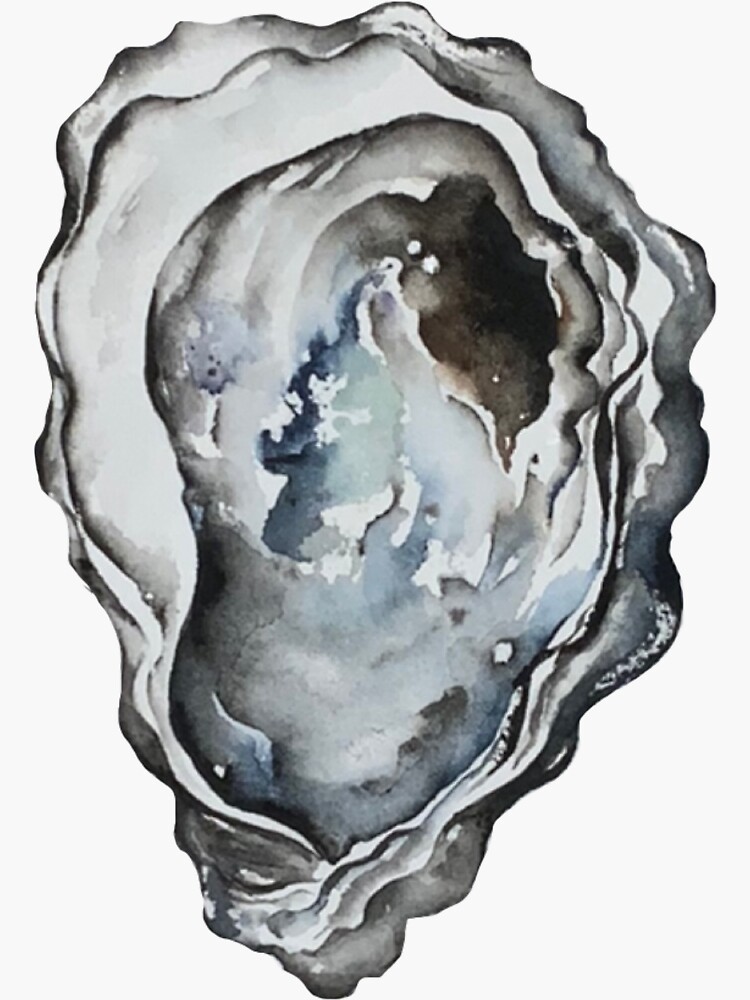 "OYSTER" Sticker for Sale by allisonmoore21 | Redbubble