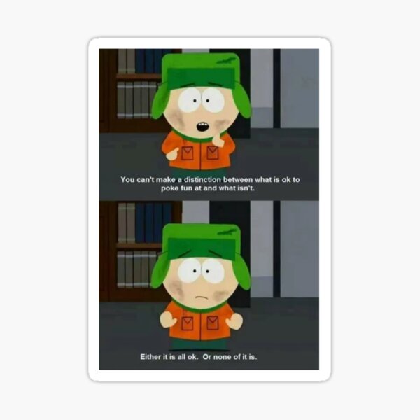 "South Park Kyle" Sticker for Sale by BecuzMDsaid | Redbubble