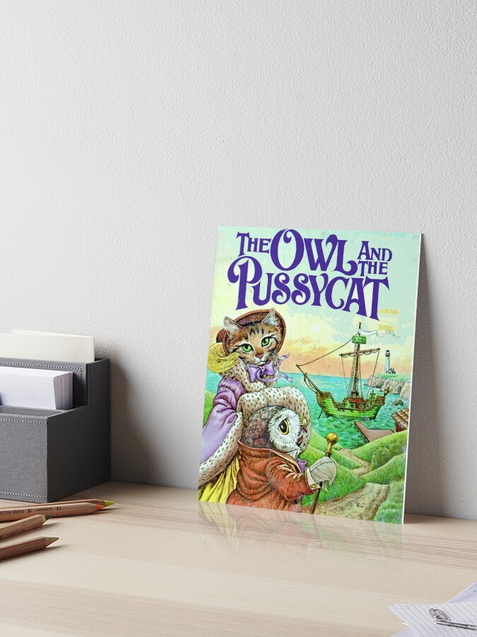 "OWL and the PUSSYCAT : Vintage Nursery Rhyme Advertising Print" Art ...