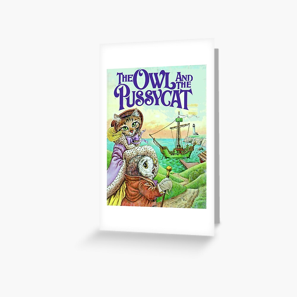 "OWL and the PUSSYCAT : Vintage Nursery Rhyme Advertising Print ...