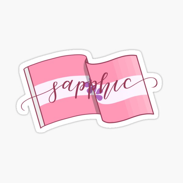 "Sapphic Flag" Sticker by hongletters | Redbubble