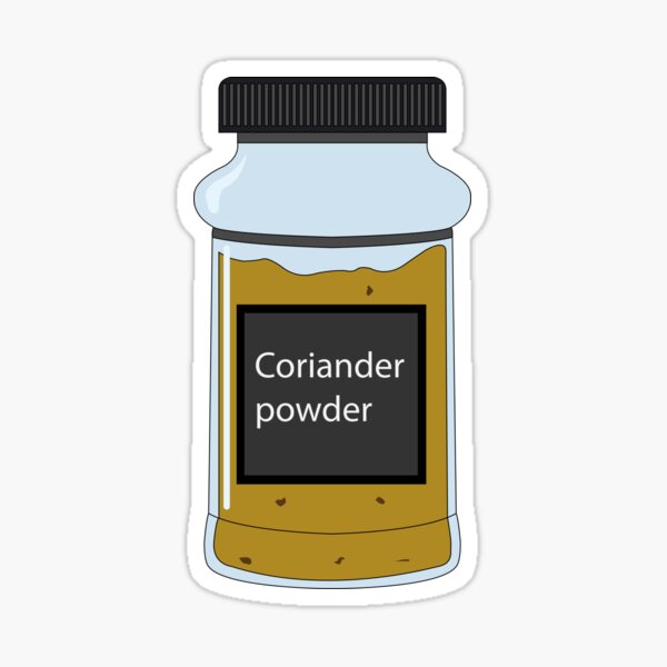 "Coriander powder" Sticker for Sale by sejal707 | Redbubble
