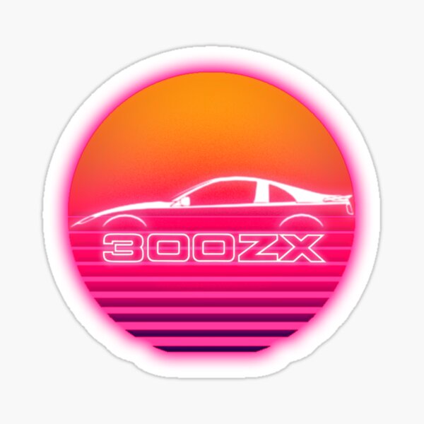 "Nissan 300ZX Outrun Emblem" Sticker by lithoman2 | Redbubble