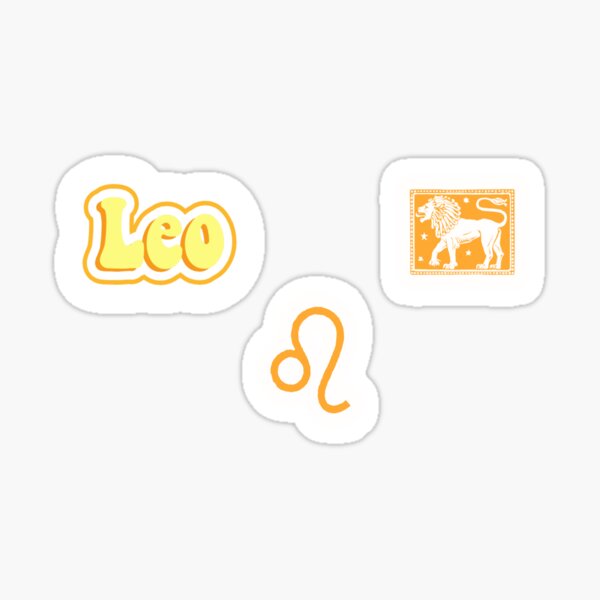 "Leo sticker pack" Sticker for Sale by aimeevega7 | Redbubble