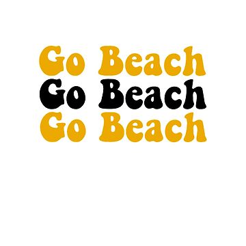 "Go Beach CSULB Sticker" Sticker for Sale by ashzizzles | Redbubble