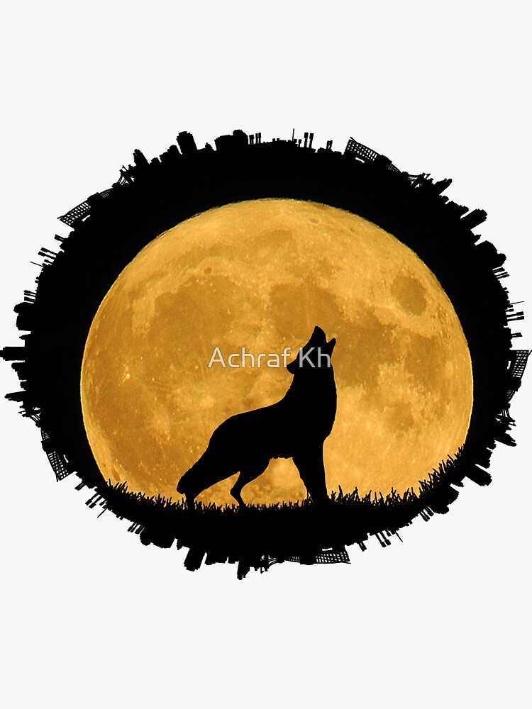 "Night werewolf" Sticker for Sale by k-achraf | Redbubble
