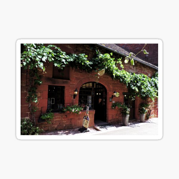 "The Red Sandstone Village of Collonges-la-Rouge - France" Sticker for ...